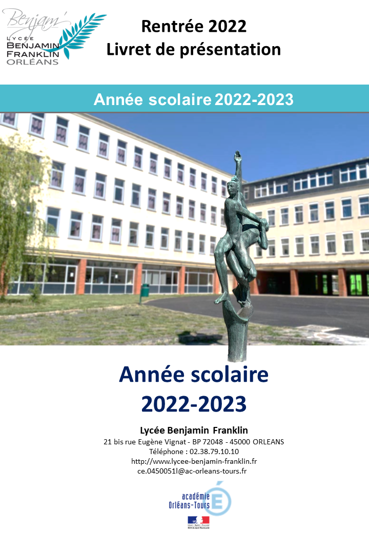Informations rentrée - Lycée Benjamin Franklin